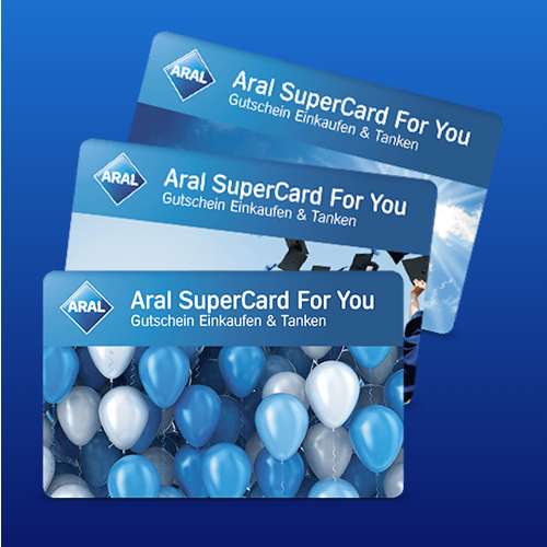 Informationen zu den verschiendenen Aral SuperCards
